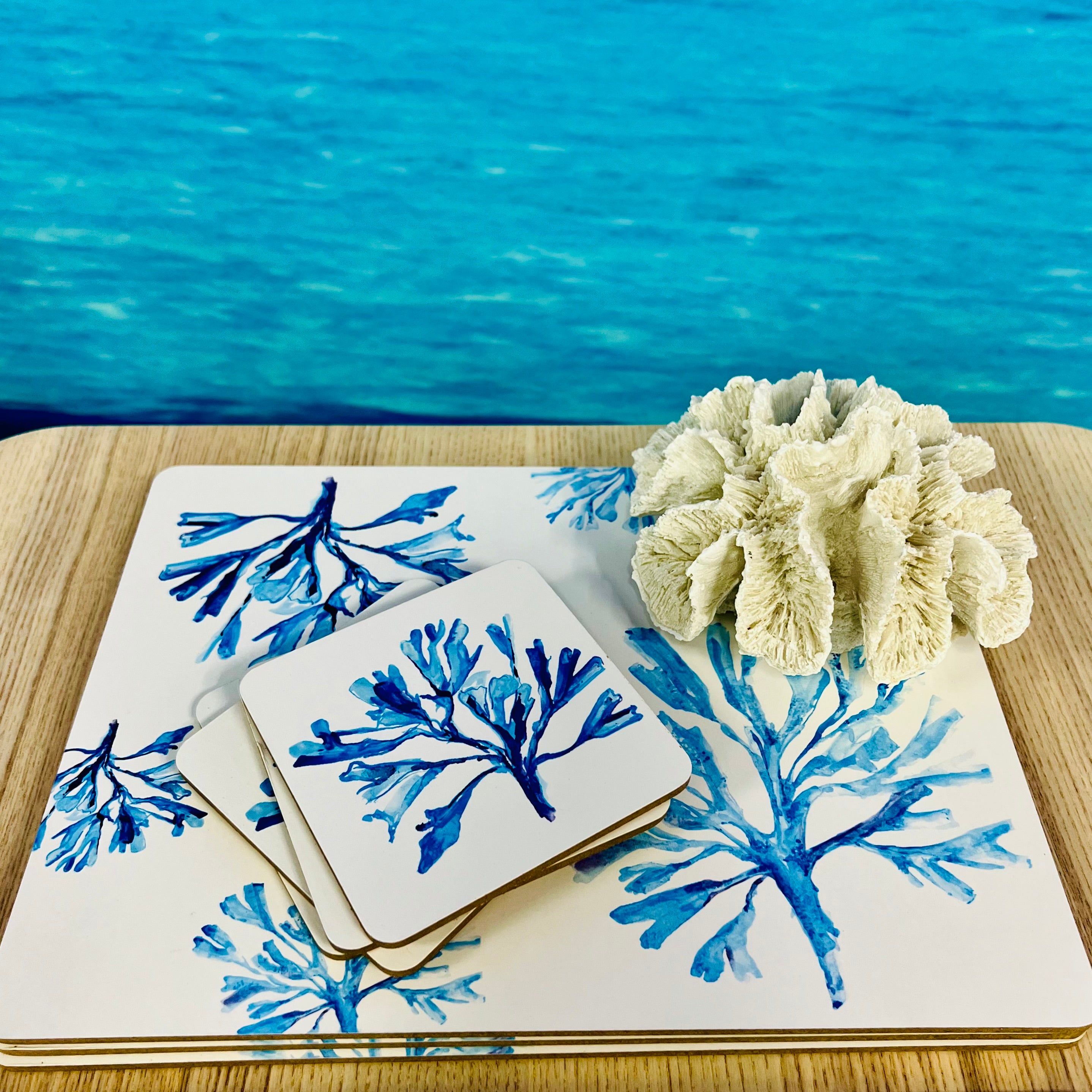Collecting Seashells | Stunning Home Interiors | Set of 4 Coasters ...