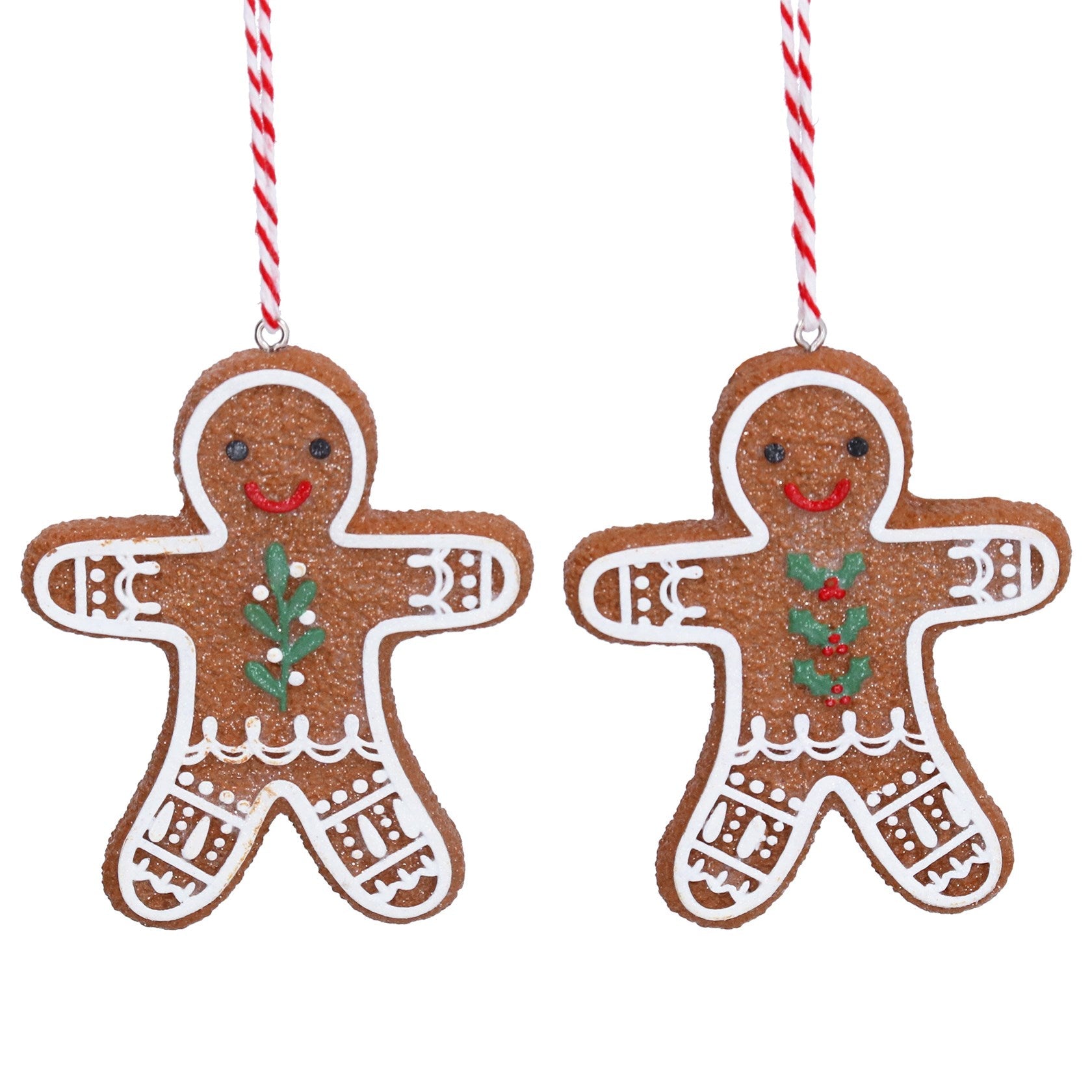 Collecting Seashells | Christmas Decor | Resin Gingerbread Man w Holly ...