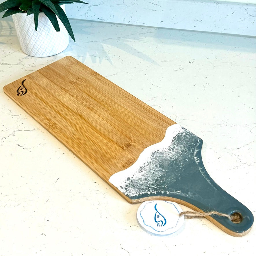 Collecting Seashells | Gorgeous Home Accessories | Bamboo Serving Platter - Grey